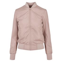 Allwetterjacke Urban Classics "Urban Classics Damen Ladies Light Bomber Jacket", Damen, Gr. S, duskrose, 100% Polyester, unifarben, normal, Rundhals, Jacken
