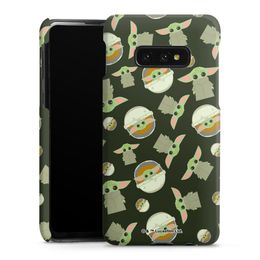 DeinDesign Galaxy S10e Handy Premium Case Smartphone Handyh&uuml;lle Schutzh&uuml;lle matt Official Licensed Product Star Wars Muster Baby Yoda Premium Case