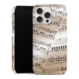 DeinDesign iPhone 15 Pro Max Handy Premium Case Smartphone Handyh&uuml;lle Schutzh&uuml;lle matt Music Note Music Hobby Premium Case