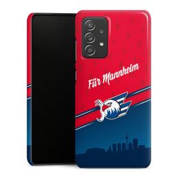 DeinDesign Galaxy A52s 5G Handy Premium Case Smartphone Handyh&uuml;lle Schutzh&uuml;lle gl&auml;nzend Sports Logo Adler Mannheim Premium Case