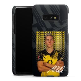 DeinDesign Galaxy S10e Handy Premium Case Smartphone Handyh&uuml;lle Schutzh&uuml;lle matt Borussia Dortmund Nico Schlotterbeck Bvb Premium Case