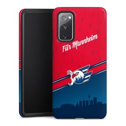 DeinDesign Galaxy S20 FE 5G Handy Panzer Handyh&uuml;lle robuste Outdoor H&uuml;lle Schutzh&uuml;lle gl&auml;nzend Sports Logo Adler Mannheim Tough Case