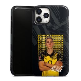 DeinDesign iPhone 11 Pro Handy Panzer Handyh&uuml;lle robuste Outdoor H&uuml;lle Schutzh&uuml;lle gl&auml;nzend Bvb Nico Schlotterbeck Borussia Dortmund Tough Case