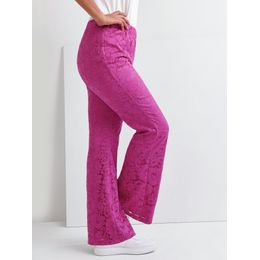 Emilia Lay - Bootcut Fit-Hose, pink, Gr. 50 / XL