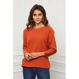 Jos&eacute;fine Pullover "Aladin" in Orange/ Braun - 76% | Gr&ouml;&szlig;e M | Damen-pullover-cardigans