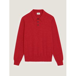 Rodier Wollpullover in Rot - 58% | Gr&ouml;&szlig;e L | Herren-plussize