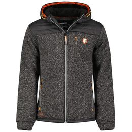 Geographical Norway Fleecejacke "Toledo" in Anthrazit - 75% | Gr&ouml;&szlig;e S | Herren-pullover-sport