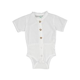 Isartrachten Blusen-Body in Wei&szlig; - 55% | Gr&ouml;&szlig;e 86 | Baby-bodys