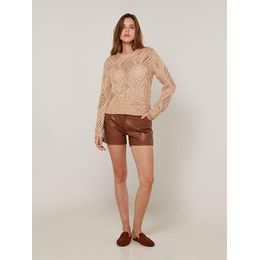 Rodier Pullover in Beige - 56% | Gr&ouml;&szlig;e M | Damen-pullover-cardigans