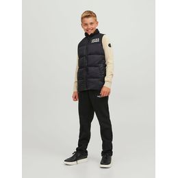 Jack & Jones JACK & JONES Junior Steppweste ''Toby'' in Schwarz - 60% | Gr&ouml;&szlig;e 140 | Kinderjacken