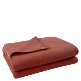 Zoeppritz Decken Soft-Fleece 110x160 braun - copper coin Wohndecke, Fleecedecke
