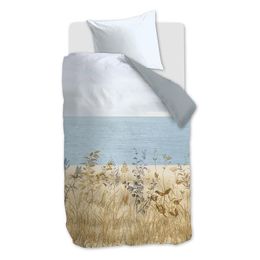 Beddinghouse Renforc&eacute;-Bettw&auml;sche-Set "Dunes" in Hellblau/ Beige/ Wei&szlig; - 64% | Gr&ouml;&szlig;e 155x220 cm | Bettwaesche-bettwaren