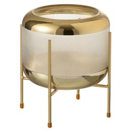 J Line Vase in Gold - (H)20,5 x &Oslash; 20 cm - 16% | Kerzen-vasen