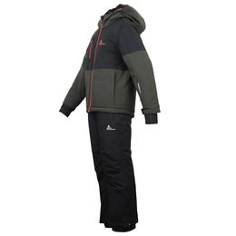 Peak Mountain 2tlg. Ski-/ Snowboardoutfit "Eruby" in Khaki/ Schwarz - 55% | Gr&ouml;&szlig;e 116 | Kinder-outdoor-jacken