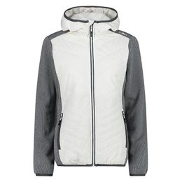 CMP Hybridjacke in Wei&szlig;/ Grau - 68% | Gr&ouml;&szlig;e 36 | Damen-outdoorjacken