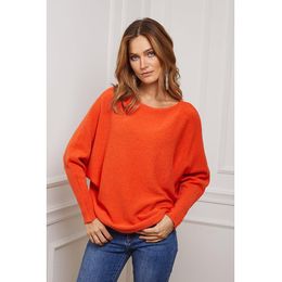 So Cachemire Pullover "Jackson" in Orange - 74% | Gr&ouml;&szlig;e XL | Damen-pullover-cardigans