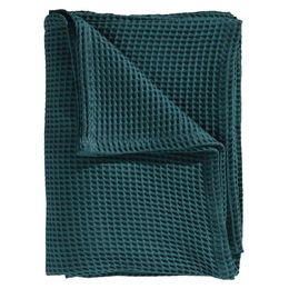 Heckett Lane Plaid in Petrol - 61% | Gr&ouml;&szlig;e 240x260 cm | Decken
