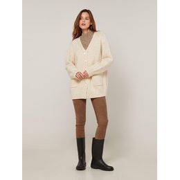 Rodier Cardigan in Creme - 64% | Gr&ouml;&szlig;e S/M | Damen-pullover-cardigans