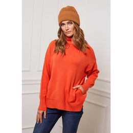 So Cachemire Rollkragenpullover "Kaboul" in Orange - 75% | Gr&ouml;&szlig;e S | Damen-pullover-cardigans