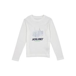 Jack & Jones JACK & JONES Junior Longsleeve "York" in Wei&szlig; - 33% | Gr&ouml;&szlig;e 164 | Kinder-longsleeves