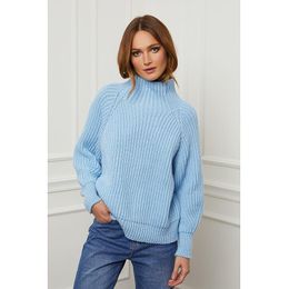 Plume Wollpullover "Baby" in Hellblau - 74% | Gr&ouml;&szlig;e M | Damen-pullover-cardigans