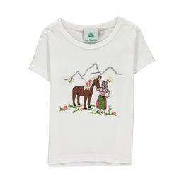 Isartrachten Trachtenshirt in Wei&szlig; - 50% | Gr&ouml;&szlig;e 110 | Baby-shirts
