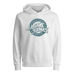 Jack & Jones JACK & JONES Junior Hoodie "Baron" in Wei&szlig; - 45% | Gr&ouml;&szlig;e 152 | Kinder-sweatshirts-jacken