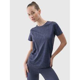 4F Trainingsshirt in Dunkelblau - 68% | Gr&ouml;&szlig;e XS | Damen-outdoor-tops-shirts
