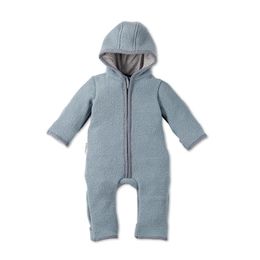Hofbrucker Wollwalk-Overall in Graublau - 33% | Gr&ouml;&szlig;e 86/92 | Babyoveralls