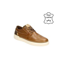 Bullboxer Leder-Sneakers in Cognac - 45% | Gr&ouml;&szlig;e 43 | Herrensneakers