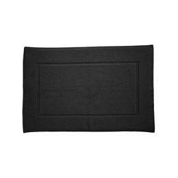 Soft by Perle de Coton Badematte in Schwarz - (L)50 x (B)80 cm - 76% | Gr&ouml;&szlig;e 50x100 cm | Heimtextilien-badematten