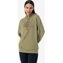super.natural Hoodie "Feel Good Tok" in Khaki - 75% | Gr&ouml;&szlig;e L | Damen-sweatshirts-jacken