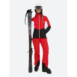 Fischer Ski-/ Snowboardjacke "Stella" in Rot/ Schwarz/ Wei&szlig; - 46% | Gr&ouml;&szlig;e M | Damen-outdoorjacken