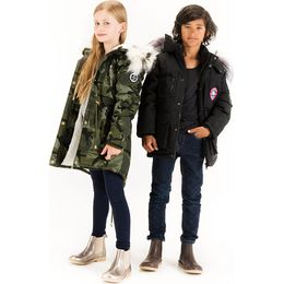HULABALU Parka in Schwarz - 40% | Gr&ouml;&szlig;e 146/152 | Kinderjacken