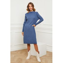 Jos&eacute;fine Strickkleid "Garcy" in Blau - 72% | Gr&ouml;&szlig;e L | Damen-kleider