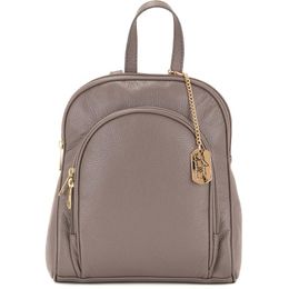 Anna Morellini Leder-Rucksack "Breta" in Taupe - (L)24 x (B)12 x (H)30 cm - 74% | Damen-taschen