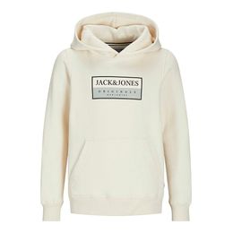 Jack & Jones JACK & JONES Junior Hoodie "Frederiksberg" in Creme - 52% | Gr&ouml;&szlig;e 164 | Kinder-sweatshirts-jacken