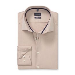 OLYMP Hemd "Luxor" - Modern fit - in Beige - 64% | Gr&ouml;&szlig;e 42 | Herren-plussize