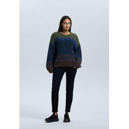 Luhta Pullover "Heikka" in Dunkelblau/ Khaki - 47% | Gr&ouml;&szlig;e M | Damen-pullover-cardigans