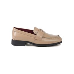 Tommy Hilfiger Shoes Leder-Mokassins in Beige - 53% | Gr&ouml;&szlig;e 36 | Damen-schuhe-halbschuhe