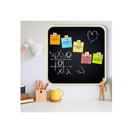 hippodino Magnettafel mit Zubeh&ouml;r in Schwarz - (L)50 x (B)50 x (T)1 cm - 62% | Wanddekoration