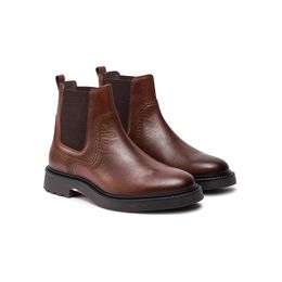 Tommy Hilfiger Shoes Leder-Chelsea-Boots in Braun - 55% | Gr&ouml;&szlig;e 46 | Herrenstiefel