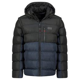 Geographical Norway Steppjacke "Badamo" in Dunkelblau/ Schwarz - 57% | Gr&ouml;&szlig;e L | Herrenjacken