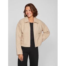 Vila Hemdjacke "Jadas" in Beige - 36% | Gr&ouml;&szlig;e 34 | Damenjacken