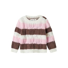 name it Pullover in Creme/ Rosa/ Braun - 44% | Gr&ouml;&szlig;e 110 | Kinder-pullover