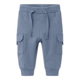 name it Sweathose "Sanus" in Blau - 47% | Gr&ouml;&szlig;e 56 | Babyhosen
