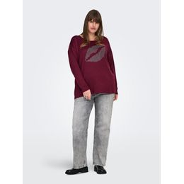 Only Pullover in Bordeaux - 37% | Gr&ouml;&szlig;e S-42/44 | Damen-pullover-cardigans