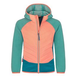 Trollkids Hybrid-Fleecejacke "Sirdal" in Hellblau/ Rosa - 43% | Gr&ouml;&szlig;e 122 | Kinderjacken