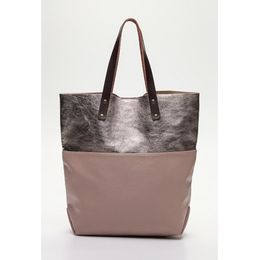 maison h&eacute;ritage PARIS Leder-Shopper "Alon" in Altrosa - (B)43 x (H)43 x (T)12 cm - 63% | Damen-taschen
