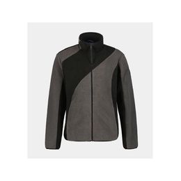 Luhta Fleecejacke "Jutans" in Grau/ Schwarz - 44% | Gr&ouml;&szlig;e S | Herren-pullover-sport